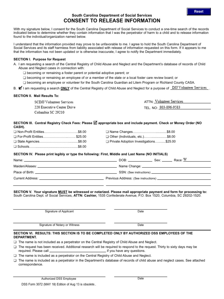 dss form 005 | PDF | Child Protective Services | Social Security Number