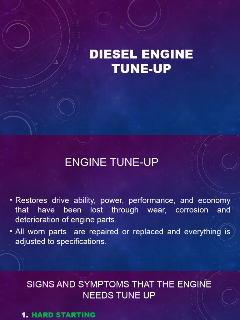 Diesel Engine Tune-Up | Download Free PDF | Internal Combustion Engine | Diesel Engine