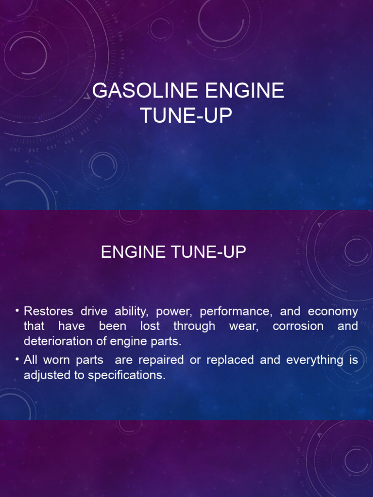 Gasoline Engine Tune - Up | PDF | Internal Combustion Engine | Carburetor