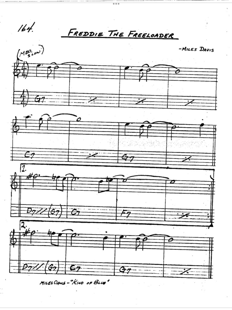 Freddie The Freeloader Eb | PDF