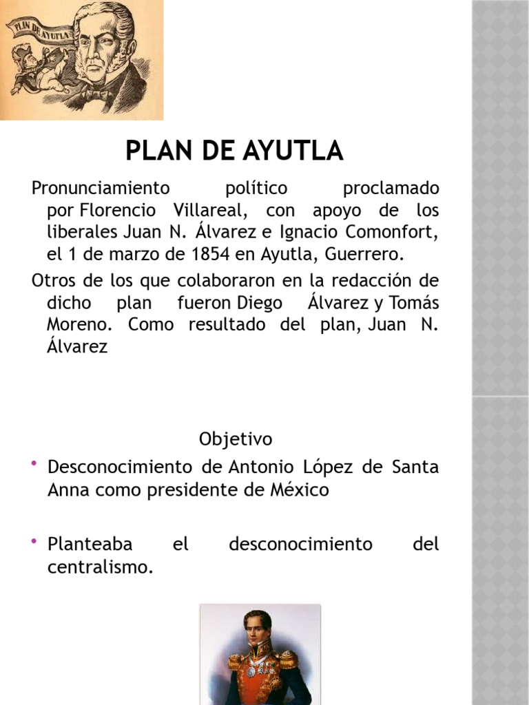 Plan de Ayutla y Reforma Liberal | PDF