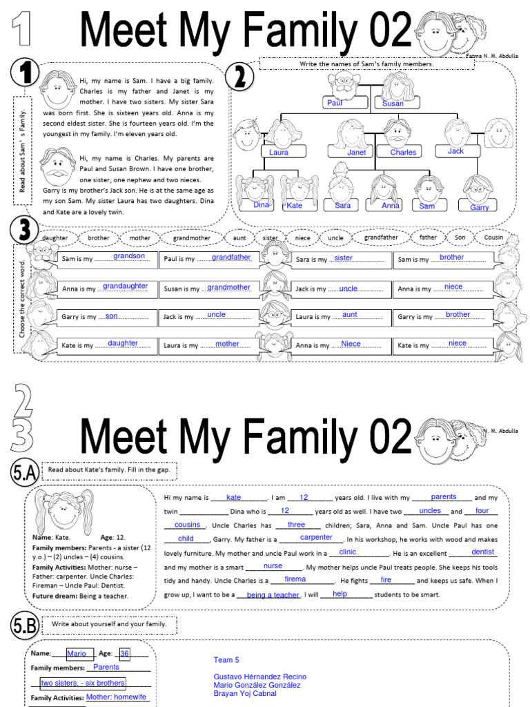 meet-my-family-02-fun-activities-games_667 | PDF | Family