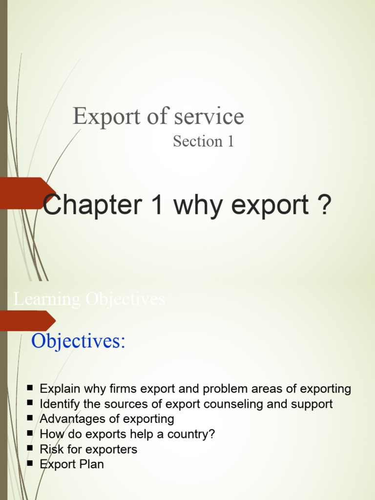Benefits and Risks of Exporting Services | PDF | Exports | Economies