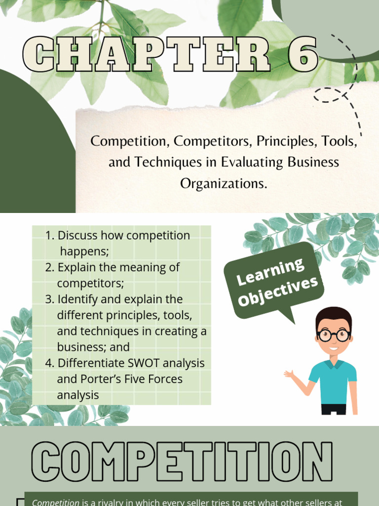 CHAPTER-6-Competition, Competitors, Principles, Tools, and Techniques in Evaluating Business ...