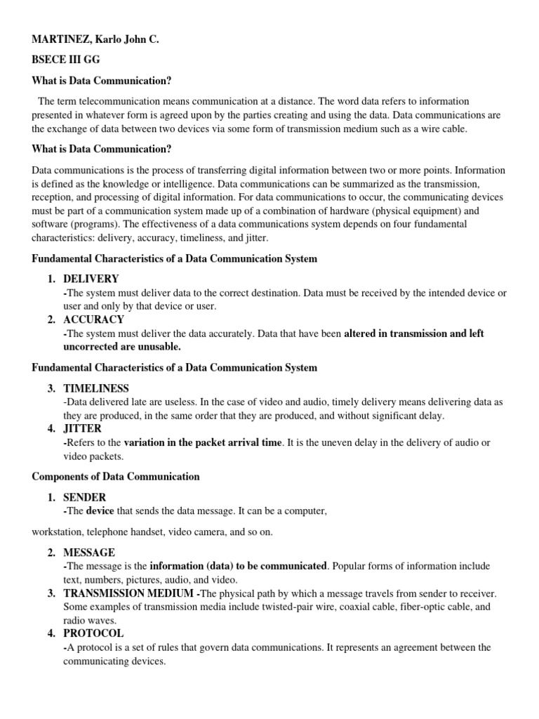 Reviewer in Data Comms | PDF | Network Topology | Duplex ...