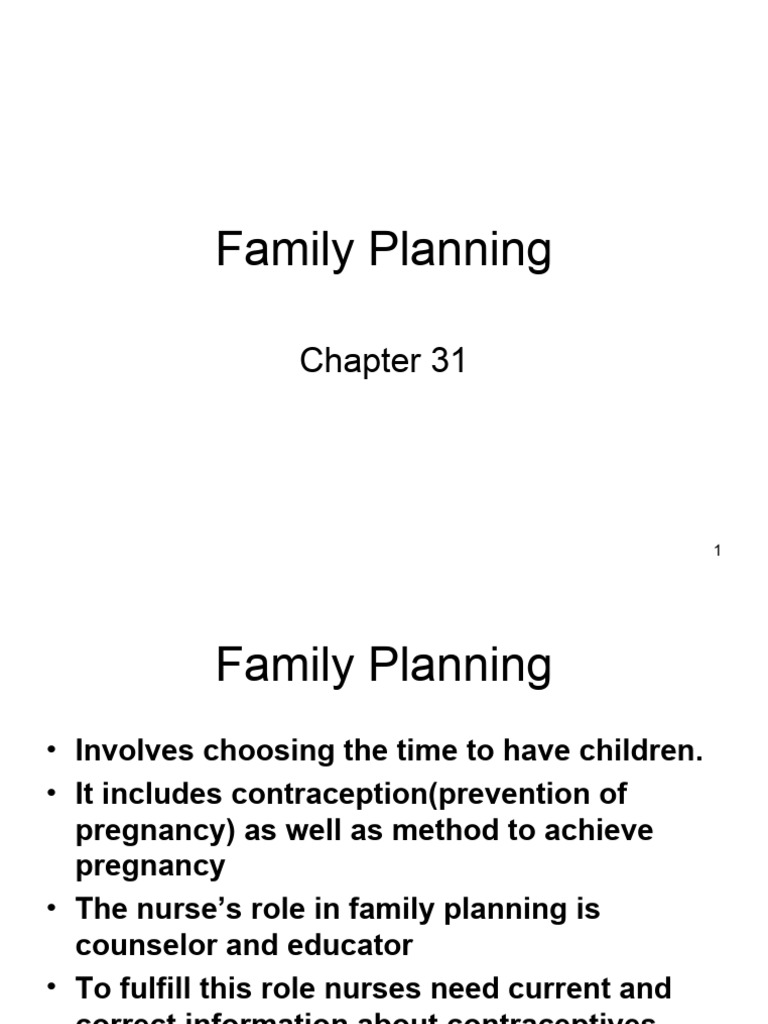 Lecture 18family Planning | PDF | Combined Oral Contraceptive Pill ...