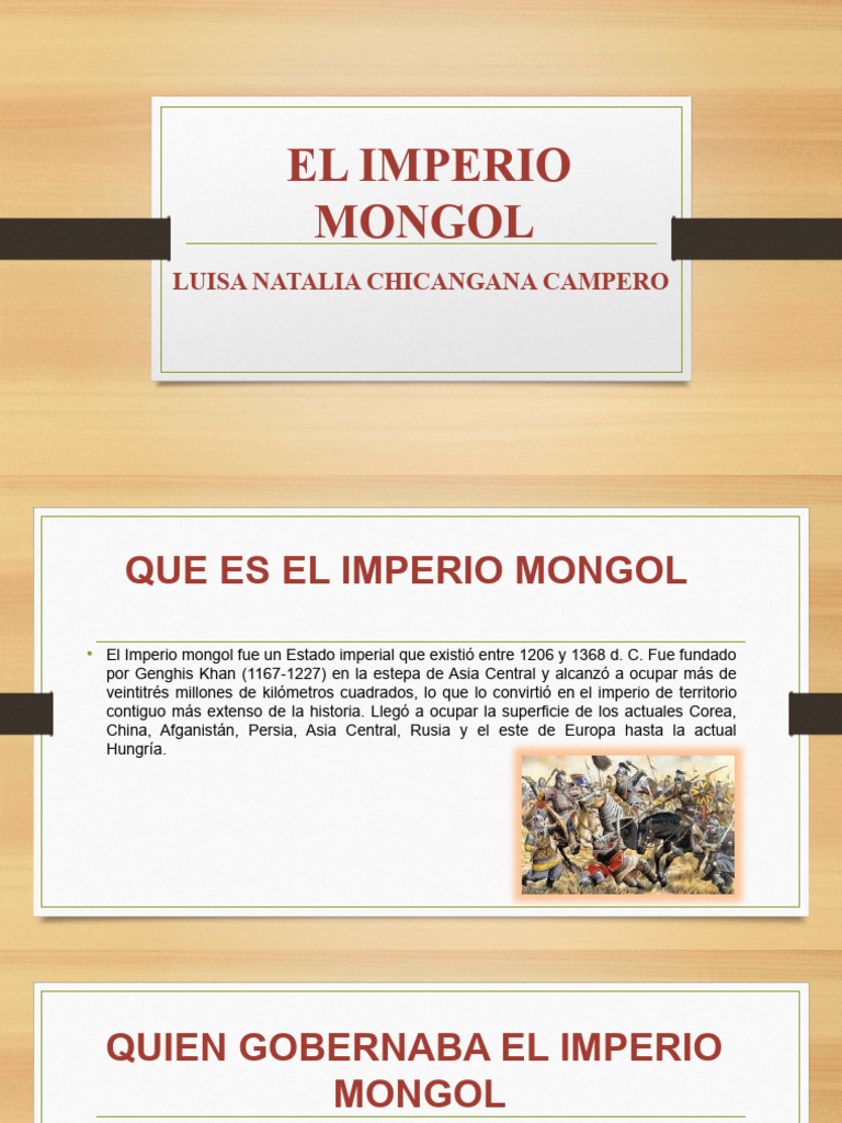 Historia del Imperio Mongol | PDF | Política | Viajes y turismo
