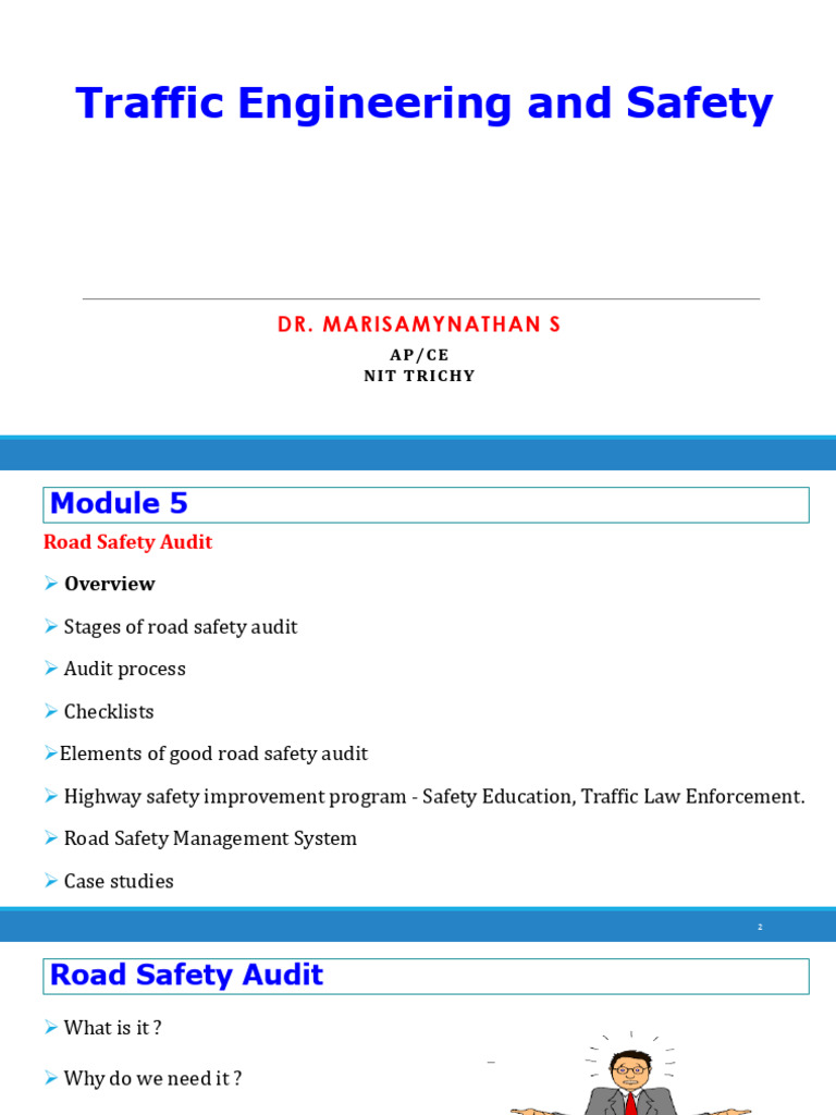 TES Unit 5 PDF Road Traffic Safety Road