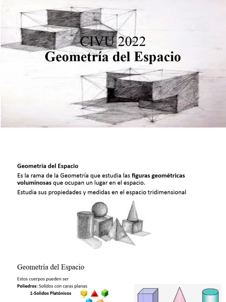 Geometría del Espacio: Poliedros y Cuerpos Redondos | PDF | Objetos ...