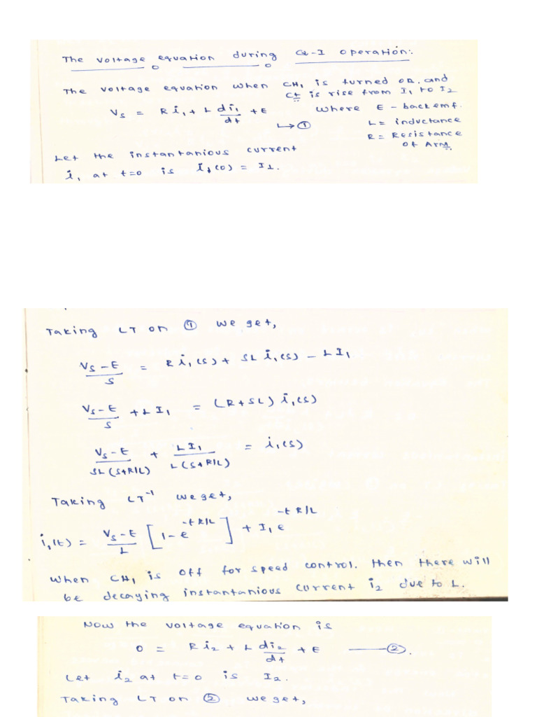 DC Chopper Current Equation | PDF