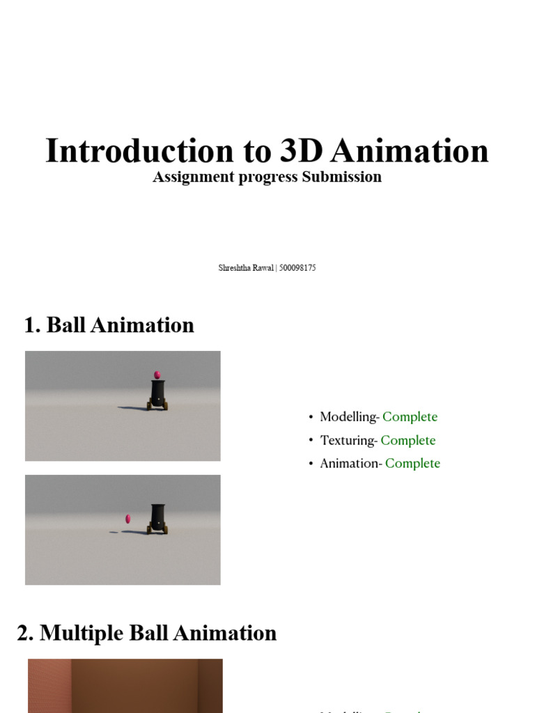 3D Modelling Presentation | PDF