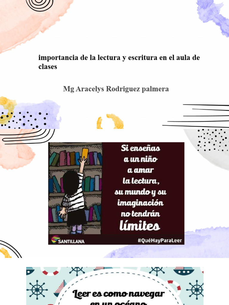 Lectura y Escritura | PDF | Comunicación | Aprendizaje