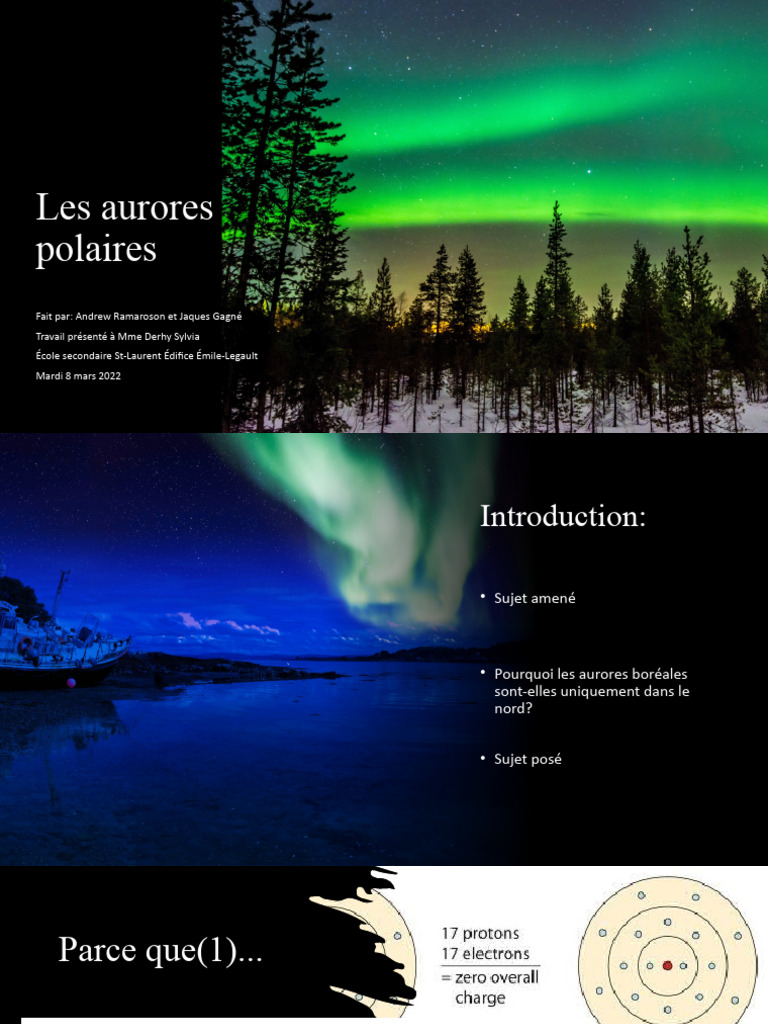 Projet de Texte Éxplicatif(Aurores Boréales) | PDF