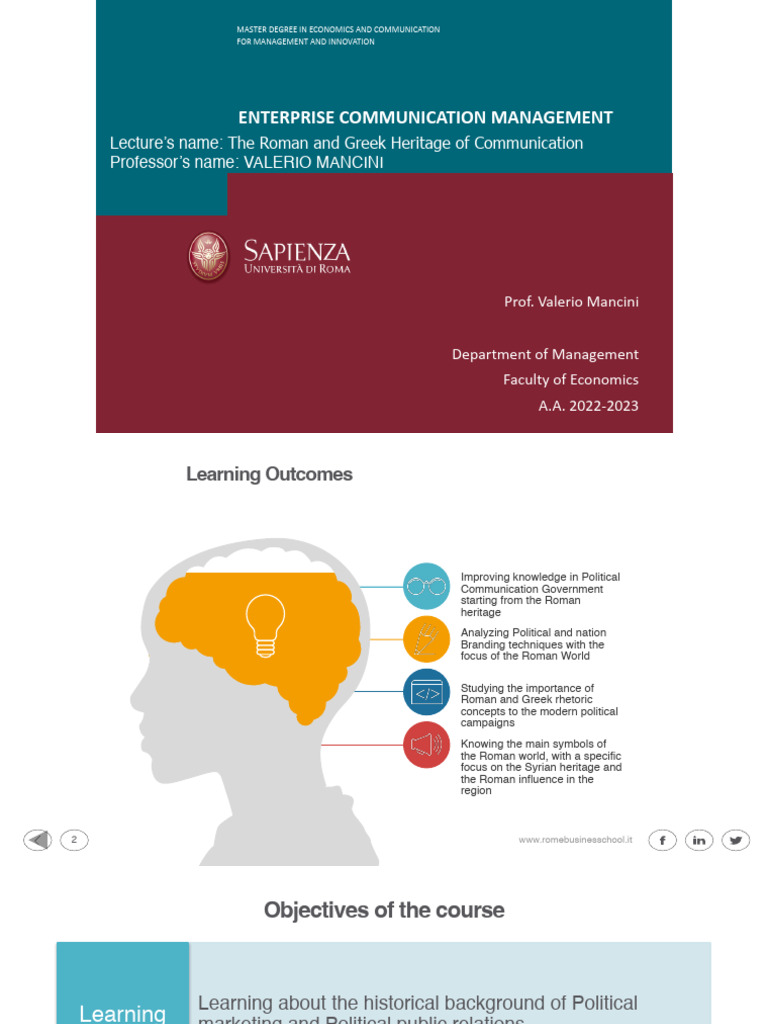 Roman Influence on Political Communication | PDF | Rhetoric