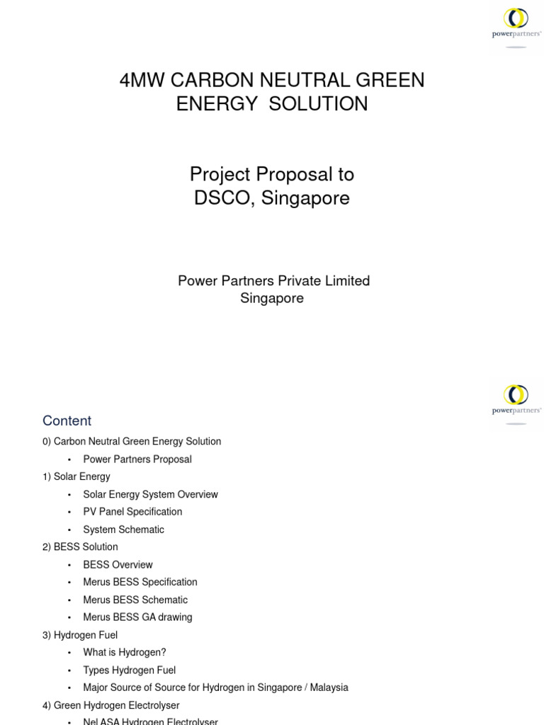 Carbon Neutral Green Energy Solutions - Rev 0 | PDF | Fuel Cell | Hydrogen