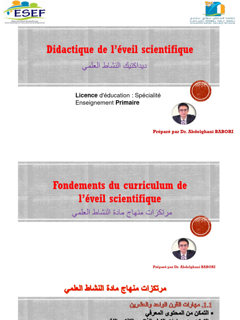 cours 2 didactique éveil scientifiquennfnfnndnf | PDF