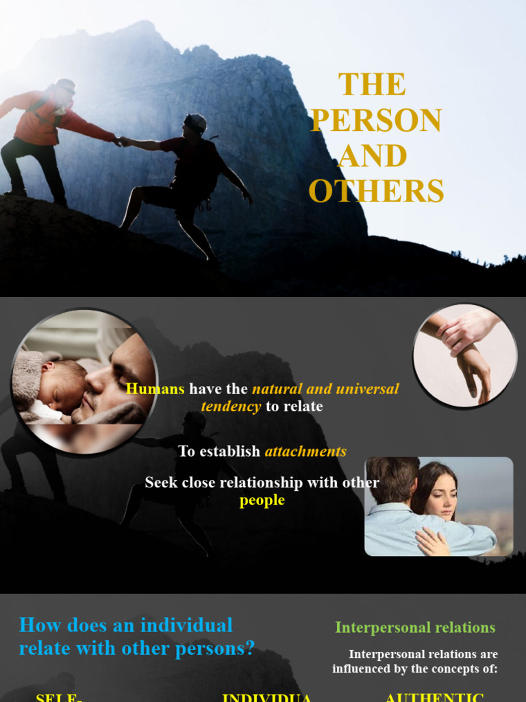 Lesson 8. Person and Others | PDF | Awareness | Interpersonal Relationships