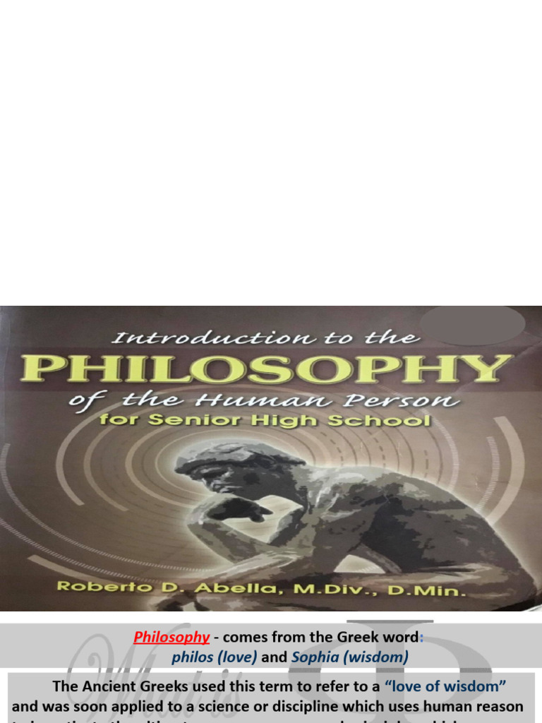 Lesson 1. Introduction To Philo Modifed | PDF | Metaphysics | Ancient Greek Philosophy
