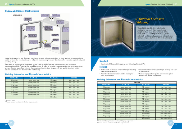 Battery Enclosure Catalog | PDF | Secondary Sector Of The Economy ...