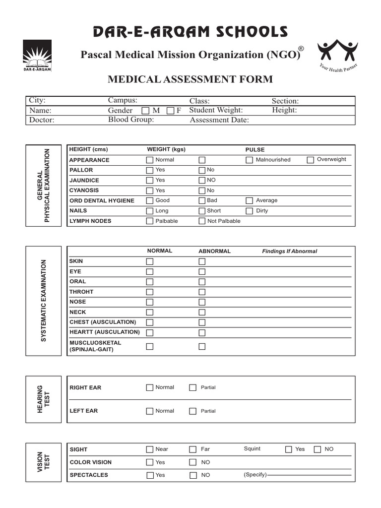 Medical Form | PDF | Medicine | Health Care