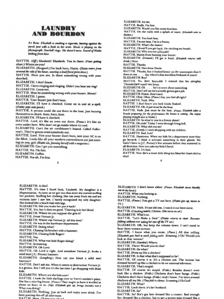 Laundry and Bourbon | PDF