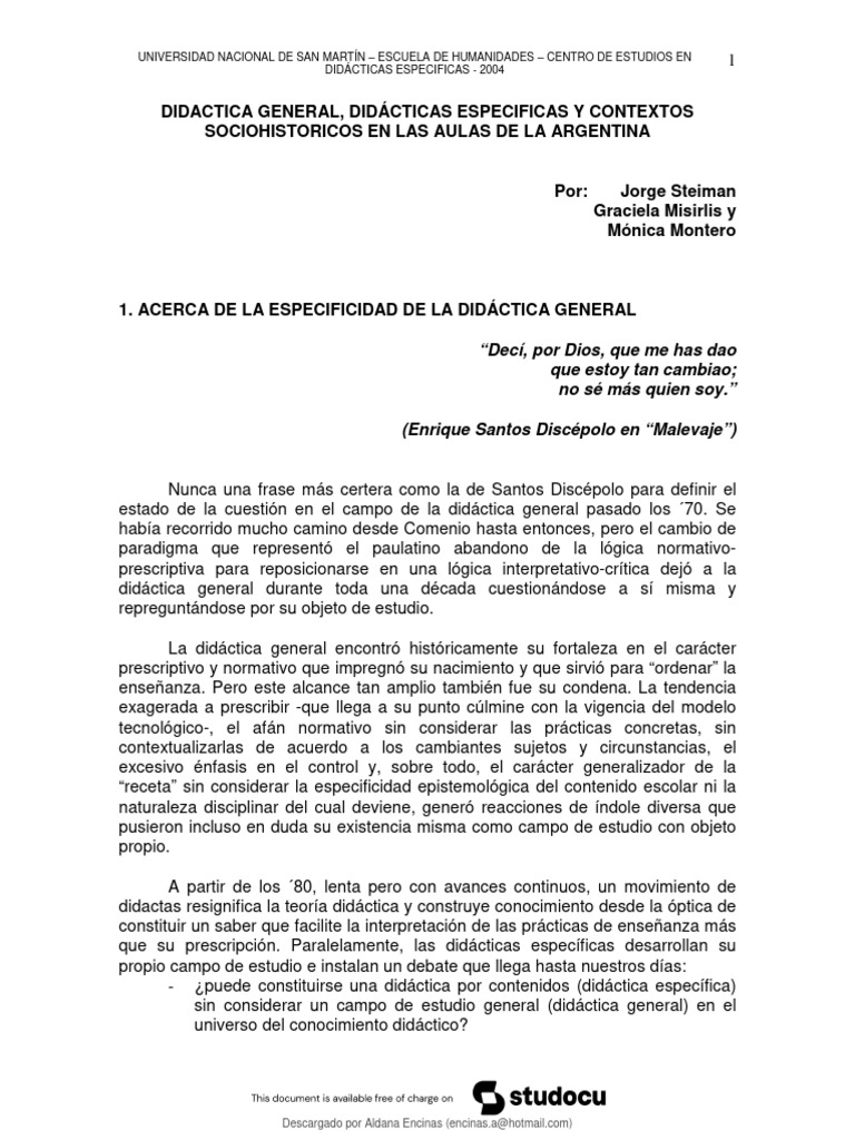 Steiman | PDF | Enseñando | Maestros