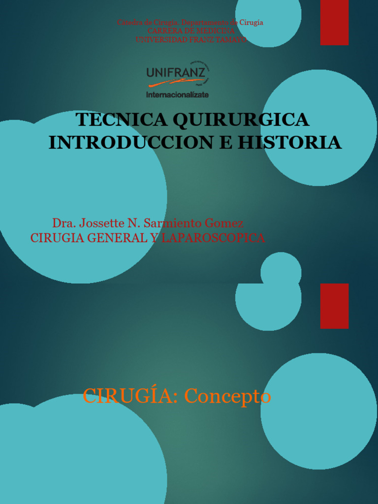 Historia Cirugia 1 | PDF | Cirugía | Patología