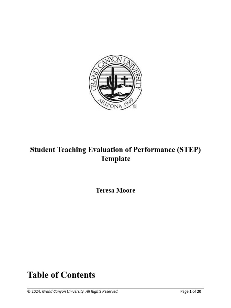 teresa moore step document | PDF | Reading Comprehension | Educational ...