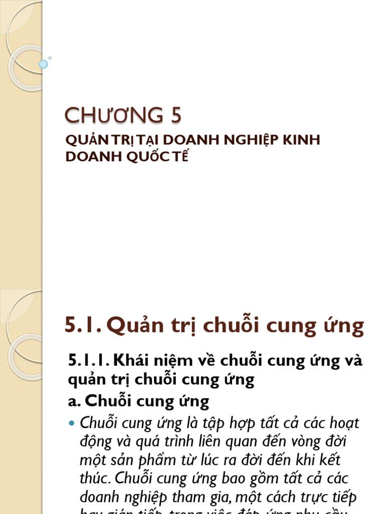 KDQT Slide ch5 Cho SV | PDF