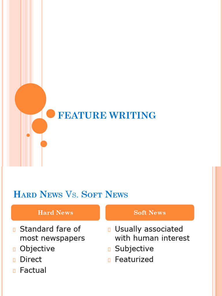 Feature Writing 2 | PDF | News | Proofreading