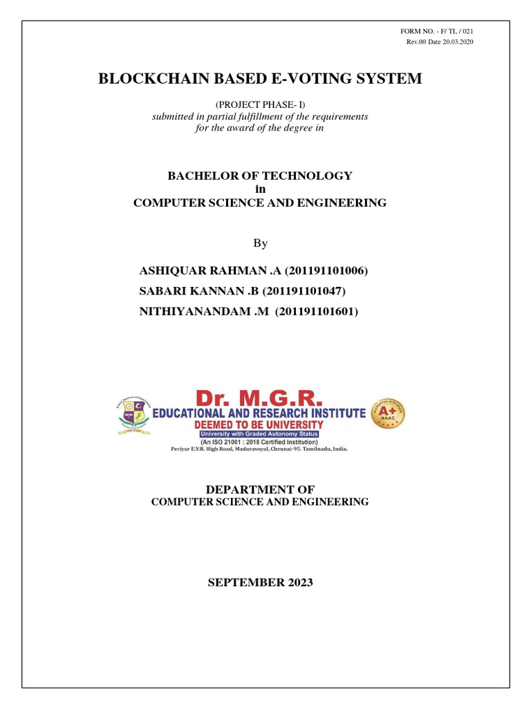 Final Project Report 1 | PDF | Electronic Voting | Voting