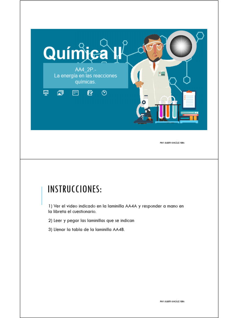 AA4 2p Energia Reacciones | PDF | Temperatura | Combustión