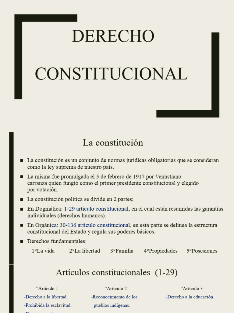 Guía Breve de Derecho Constitucional | PDF | Constitución | Legislador