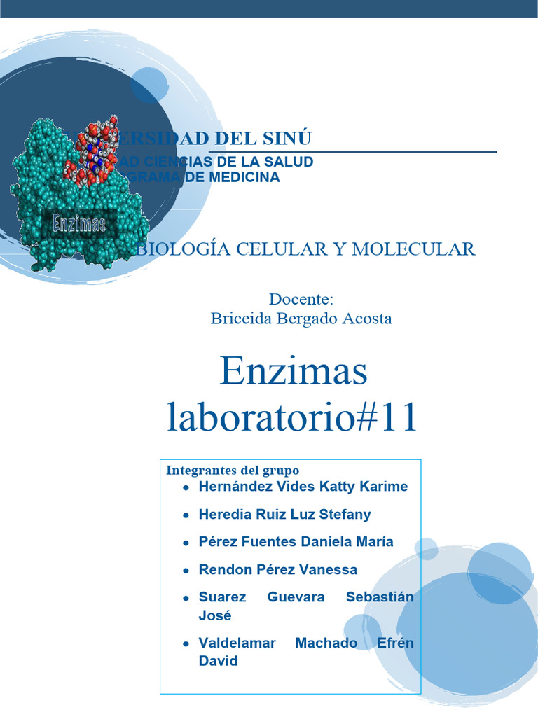 Enzimas | PDF | Enzima | Catálisis