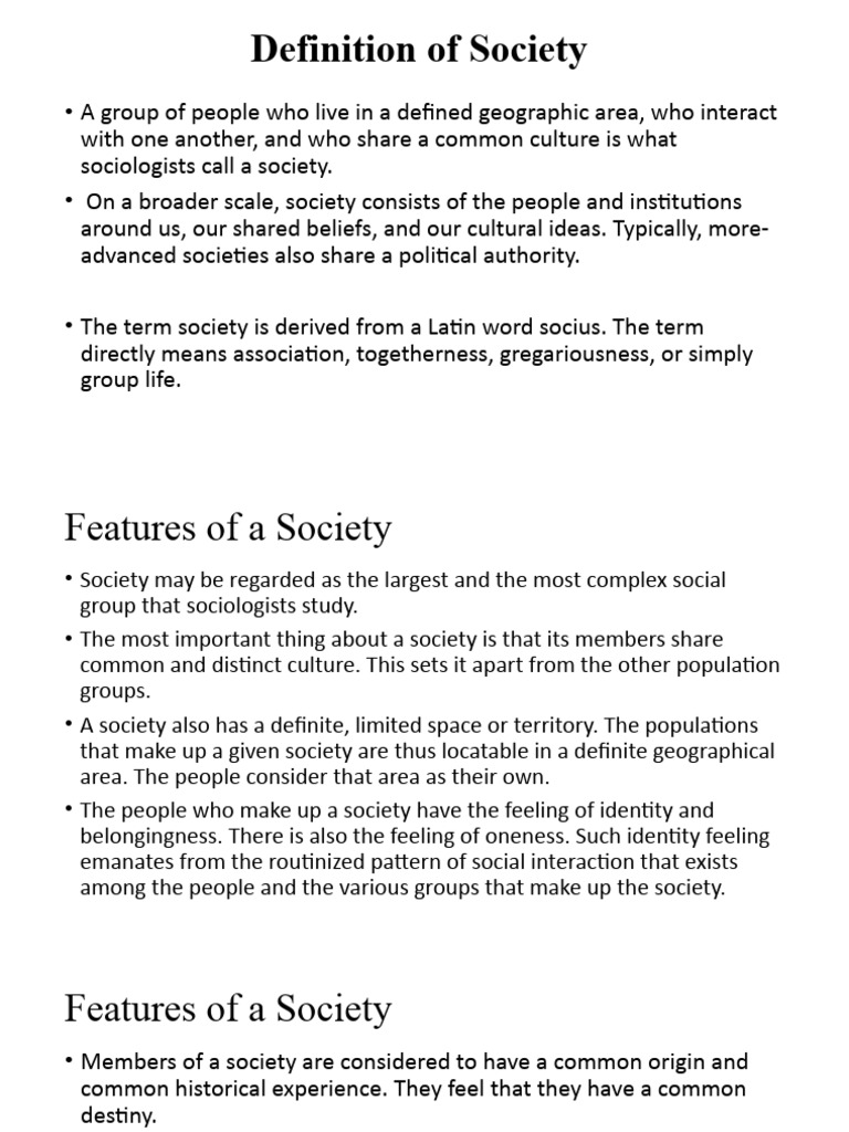Sociology Lecture Two Pdf Agriculture Society