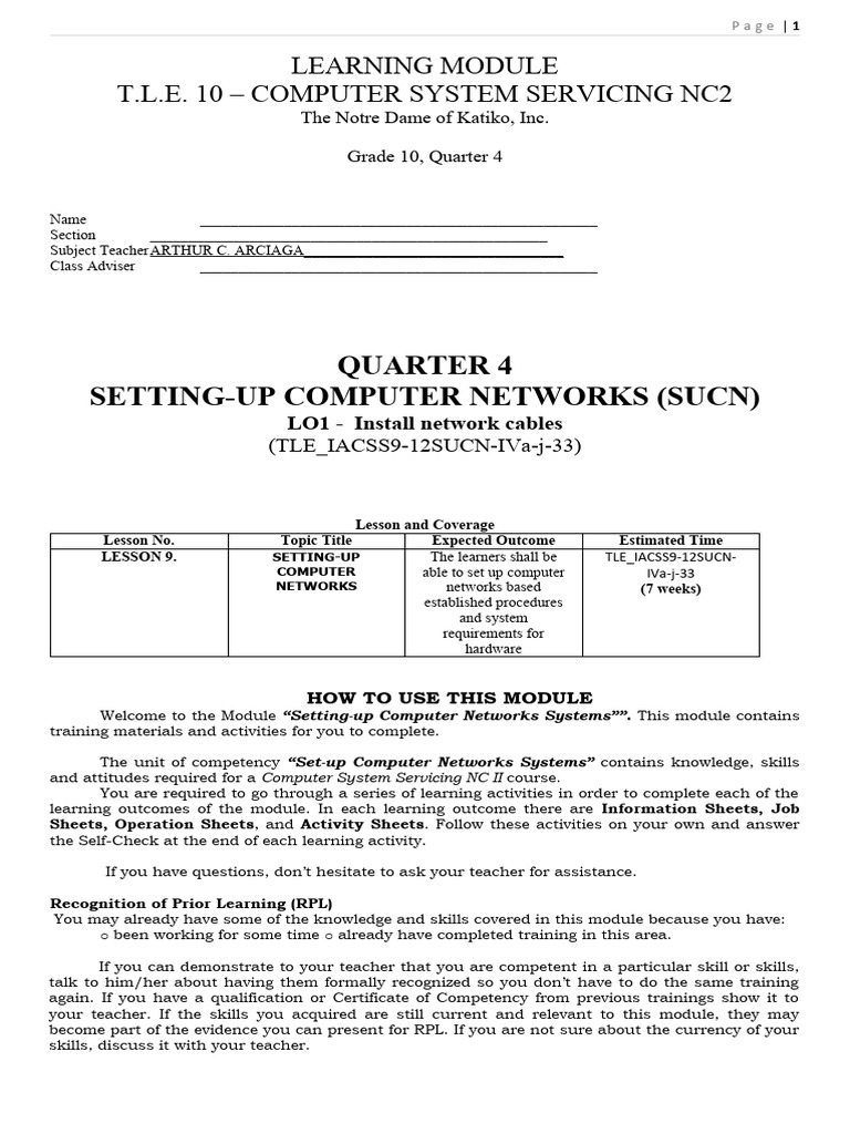 g10 4th Quarter Module | Download Free PDF | Windows Registry | Booting