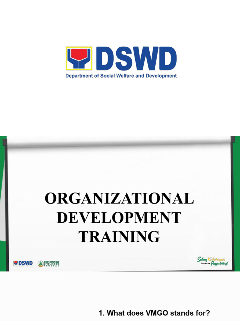 Organizational Development Training | PDF | Goal | Board Of Directors
