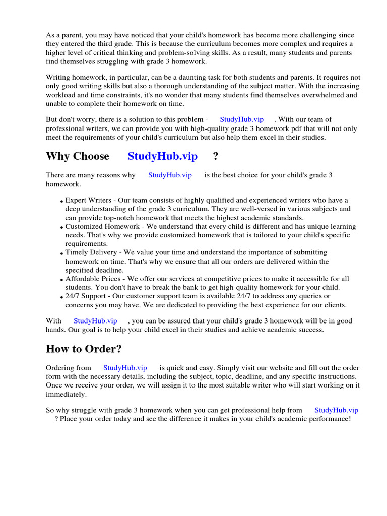 Grade 3 Homework PDF | PDF | Worksheet | Mathematics