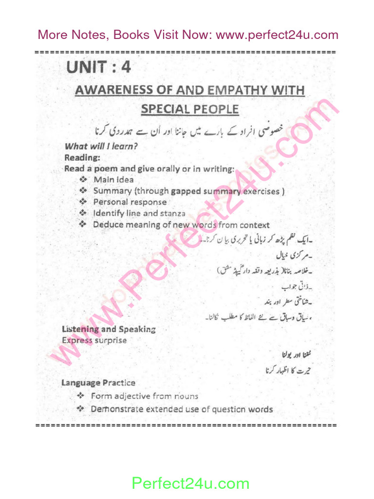Eng 7 Unit 4 | PDF