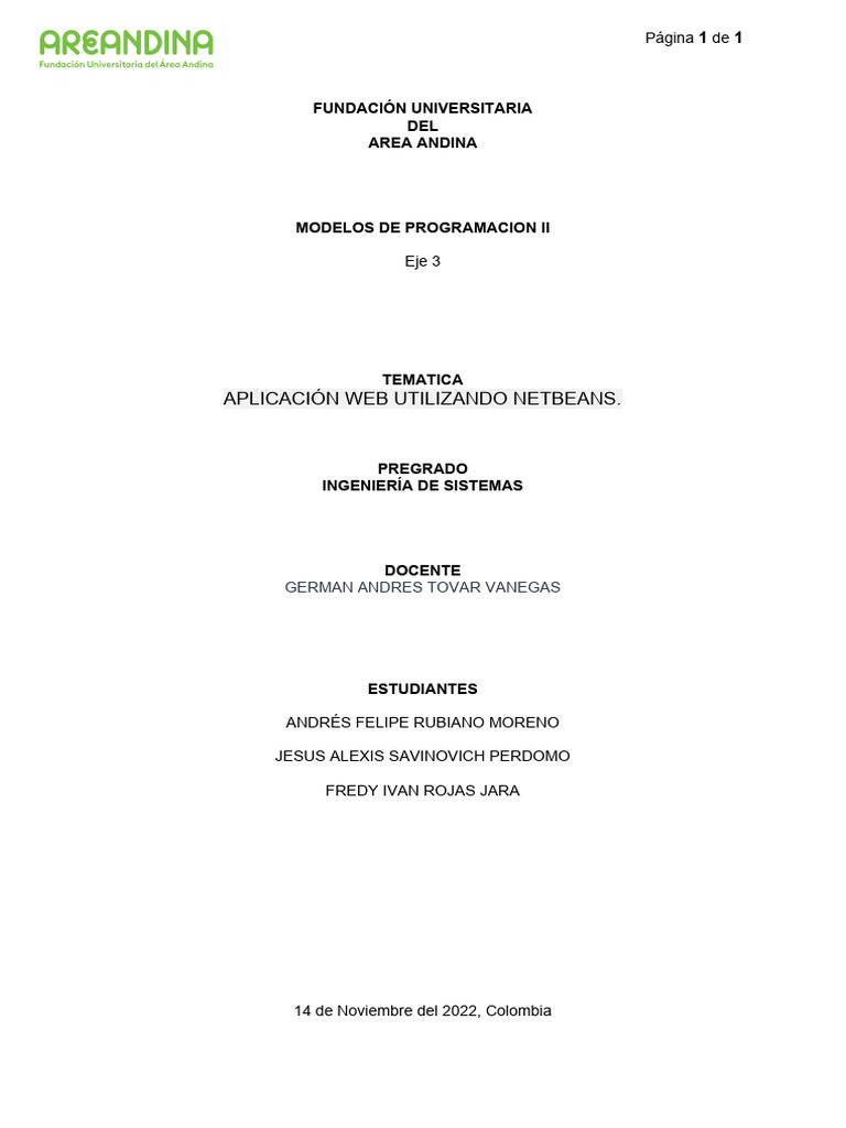 Eje 2 Programacion | PDF | Ciencias sociales | Informática