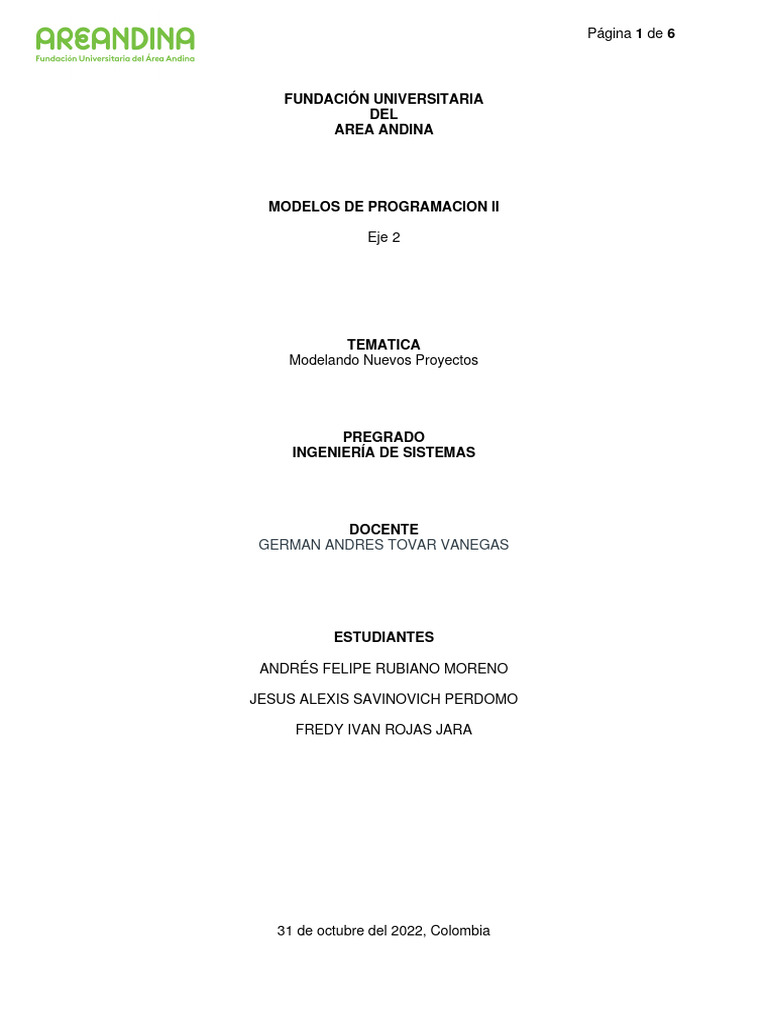 Eje 2 Programacion | PDF | Aplicación web | Informática