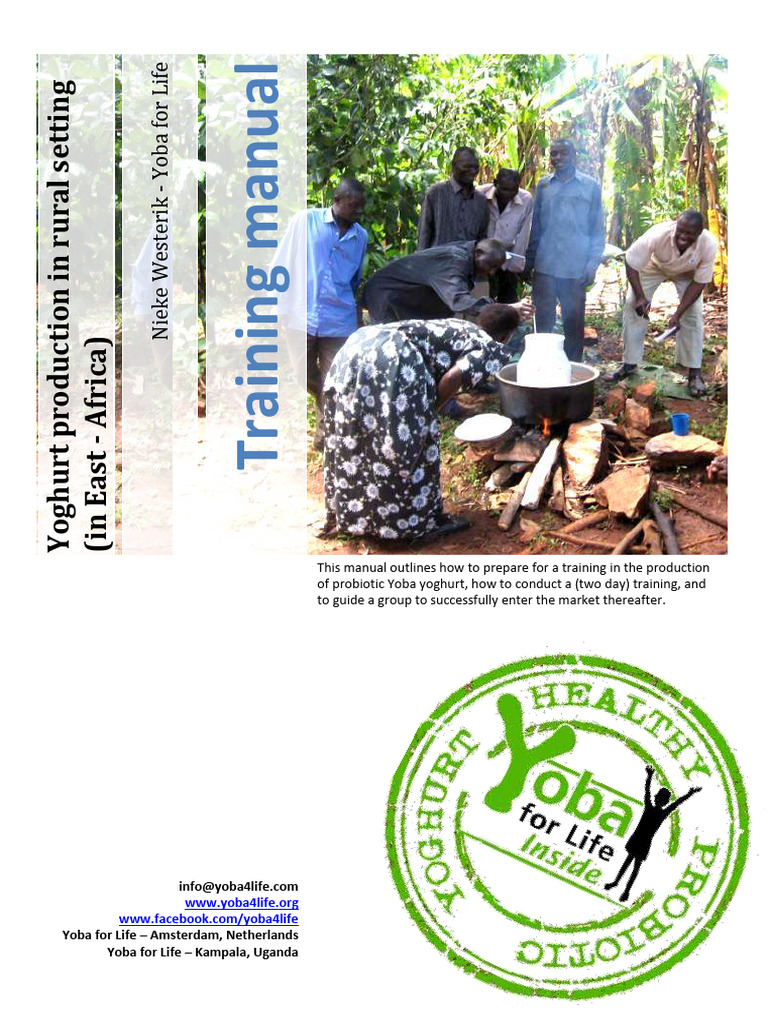 Training-Manual-Yoba-Yoghurt | PDF | Milk | Ethanol
