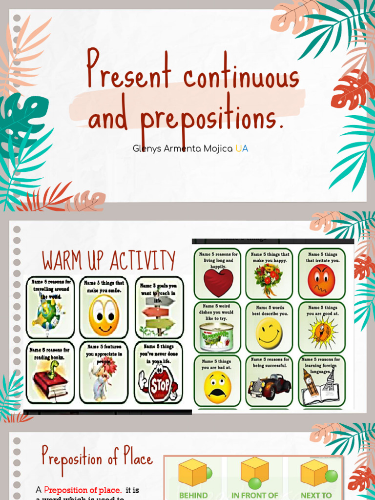 Present Continuous Tense Overview | PDF | Linguistic Typology ...