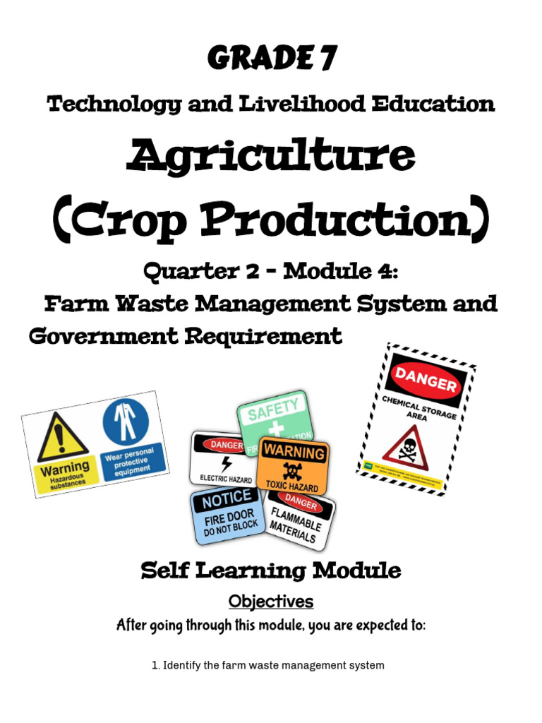 Q1 M4 - Farm Waste Management | PDF | Waste | Waste Management