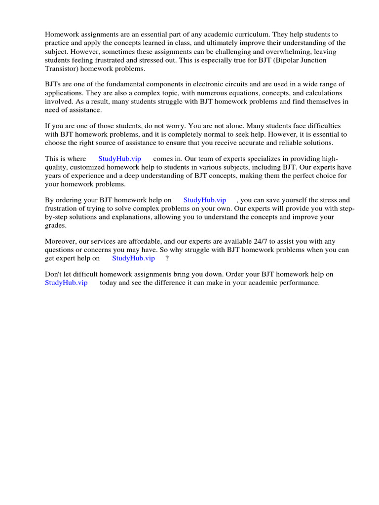 BJT Homework Problems | PDF | Bipolar Junction Transistor | Transistor