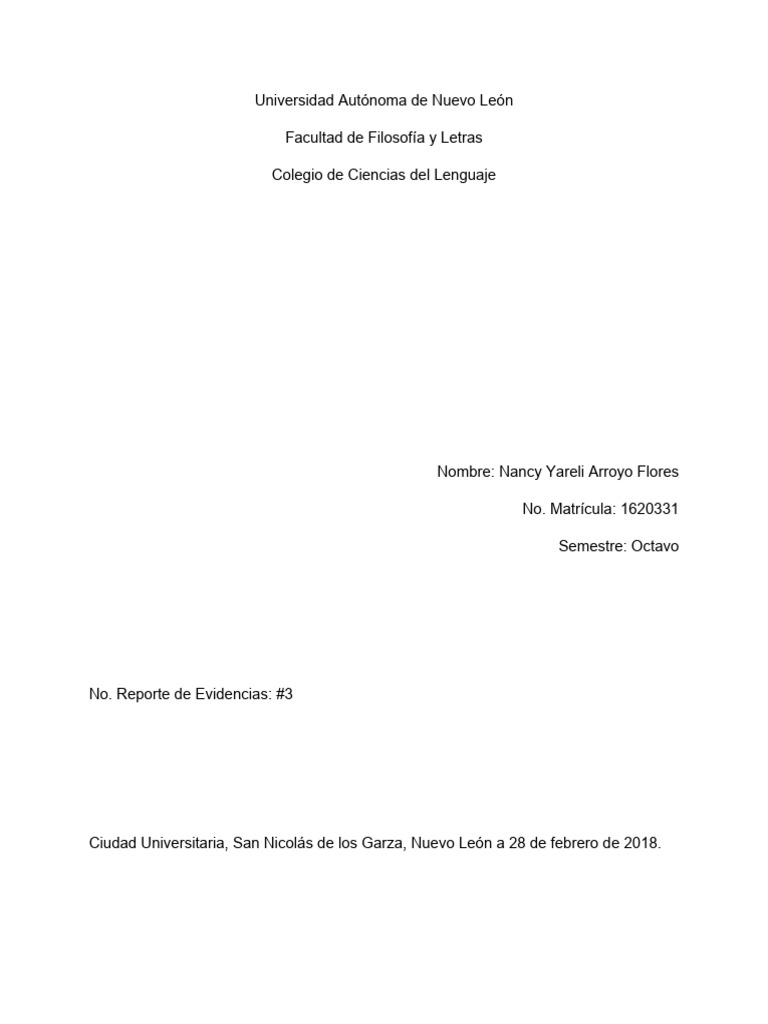 Reporte 3 | PDF | Universidad