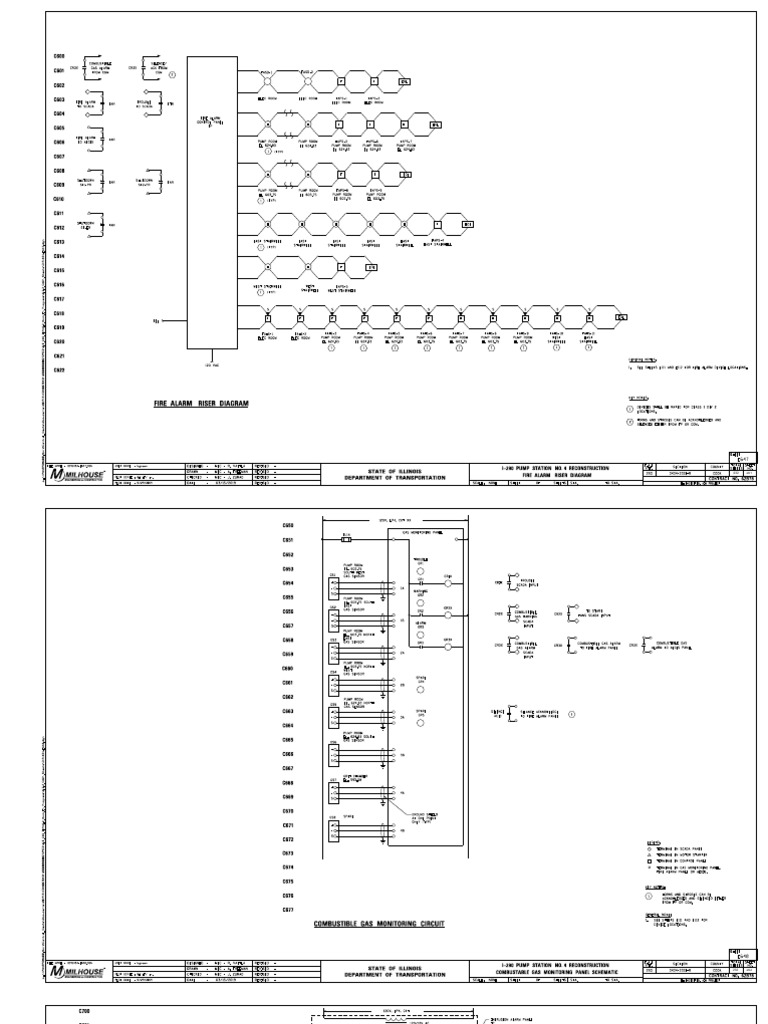 Fire Alarm Riser Diagram: - Contract No. 62B78 | PDF | Equipment | Safety