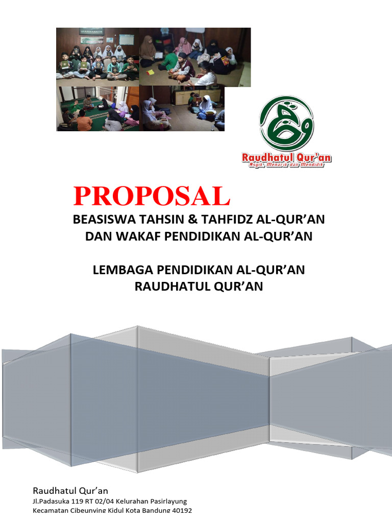 Proposal Beasiswa Tahsin & Tahfidz | PDF