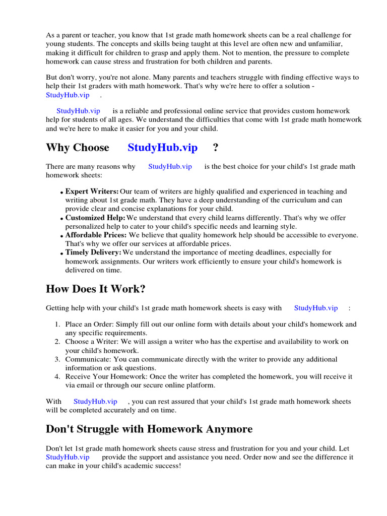 Math Homework Sheets for 1st Grade | PDF | Worksheet | Mathematics