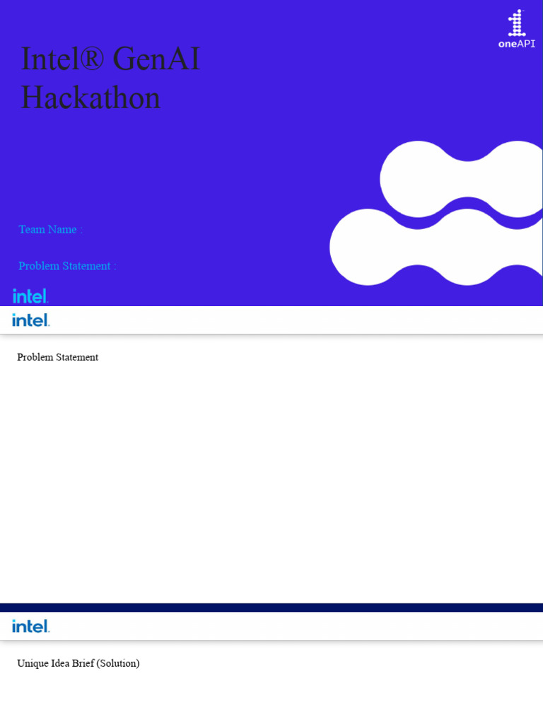 Intel GenAI Hackathon | PDF